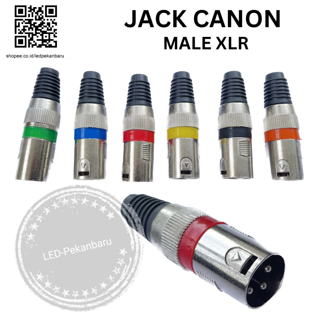 Jual JACK CANON XLR MALE CANARE 3 PIN JANTAN MIC AUDIO | Shopee Indonesia