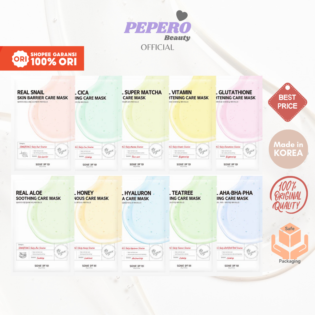 Jual SOMEBYMI Real Care Sheet Mask 20g | Shopee Indonesia