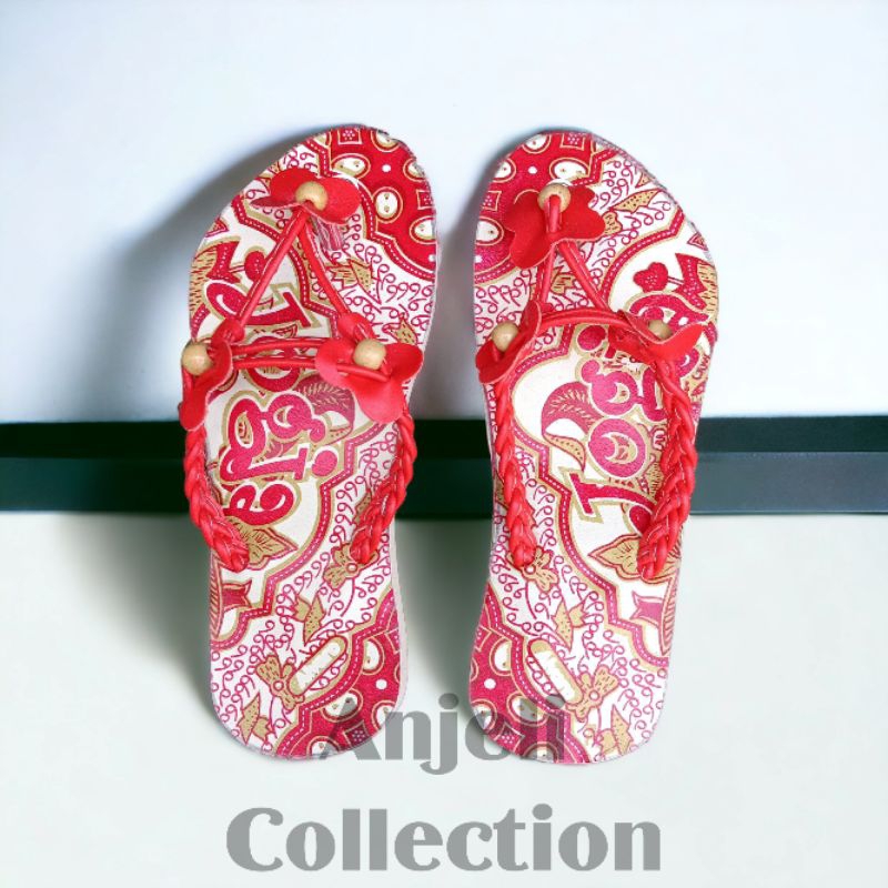Jual 31-35 Sendal jepit batik anak khas jogja / sendal jepit anak ...