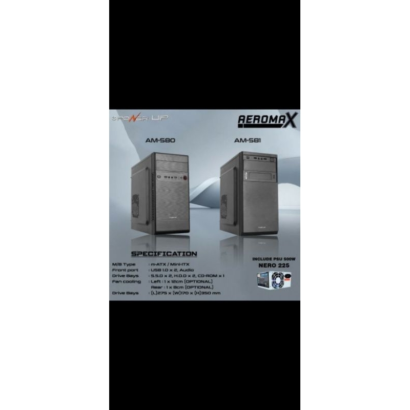 Jual casing cpu dan psu 500 watt full set | Shopee Indonesia