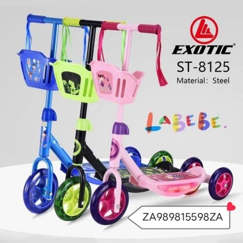 Jual SCOOTER SKUTER OTOPED ANAK EXOTIC HB-206 HB206 / ST8125 HB 206 / ...