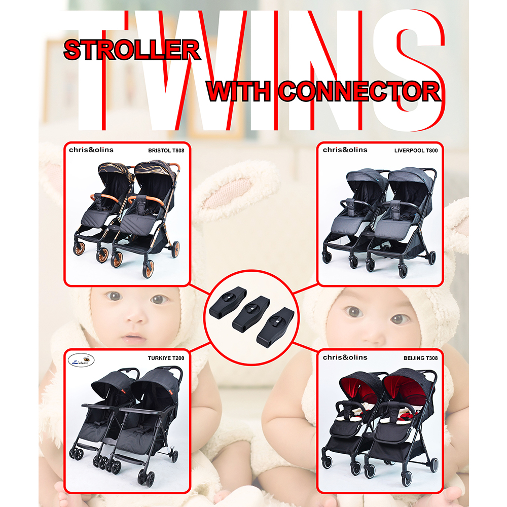 Jual Official ChrisOlins Stroller Single Double Twin Kereta Dorong