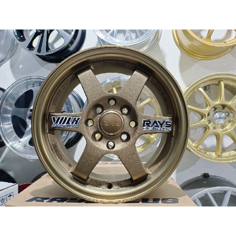 Jual velg jdm recing te 37 r 14 lebar 6 cocok sedan Agya | Shopee Indonesia
