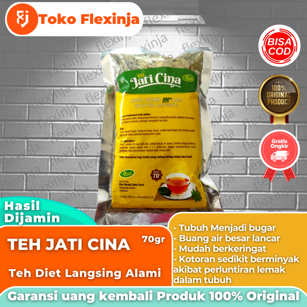 Jual TEH DIET HERBAL JATI CINA PREMIUM ORIGINAL 70 gr Langsing Alami ...
