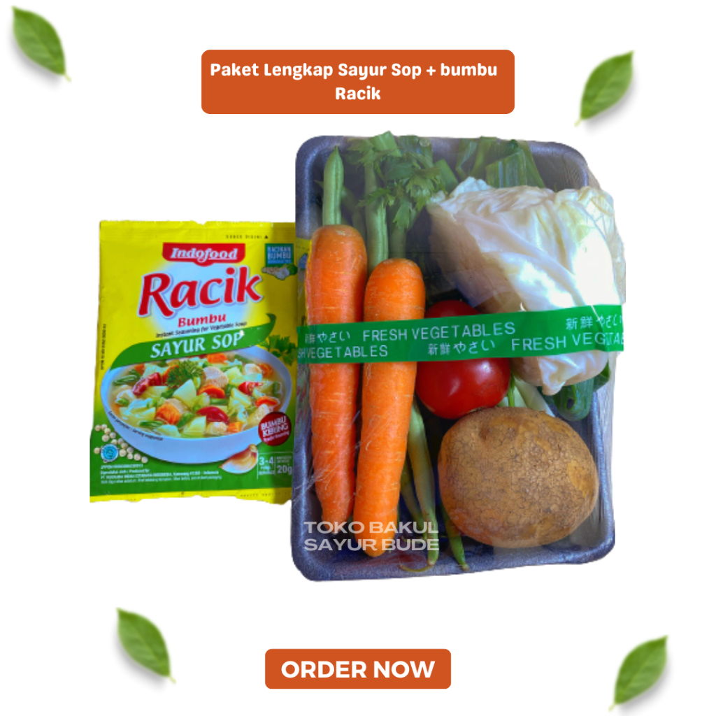 Jual Paket Sayur Sop Lengkap + Bumbu Racik Indofood - Sayuran Segar ...