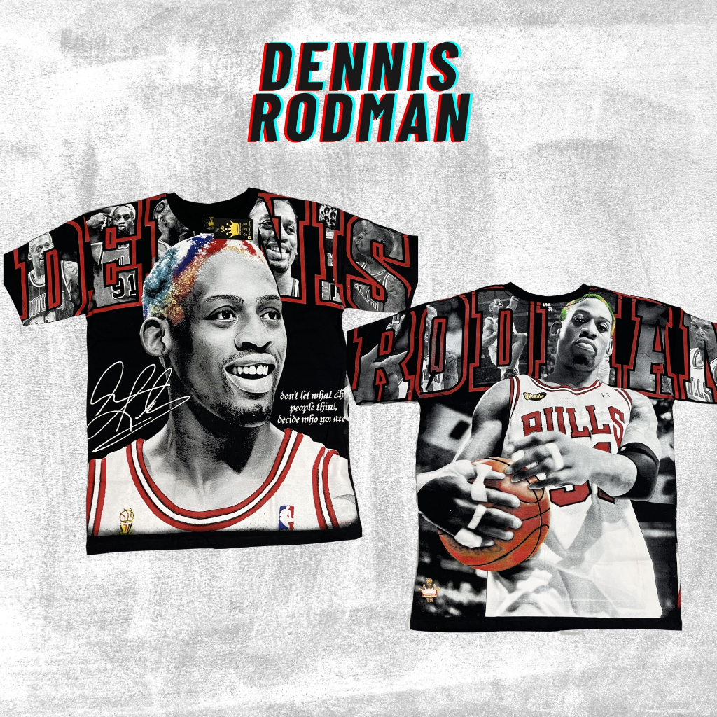 Jual OVERSIZE T-SHIRT TAG THE CROWN DENNIS RODMAN FULL PRINT | Shopee ...