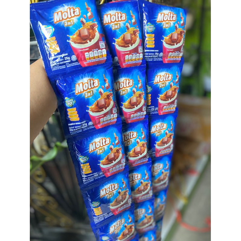 Jual molta 3in1 minuman susu coklat kemasan sachet | Shopee Indonesia