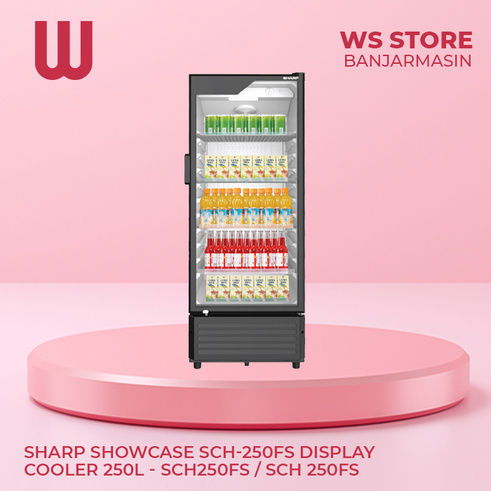 Jual SHARP SHOWCASE SCH-250FS DISPLAY COOLER 250L - SCH250FS / SCH ...