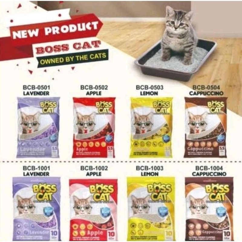Jual Boss Cat - Pasir Kucing Gumpal Wangi 10L | Shopee Indonesia