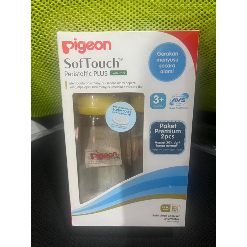 Jual PIGEON SOFTOUCH PPSU TWIN PACK BOTOL SUSU ISI 2 - 240ml | Shopee Indonesia