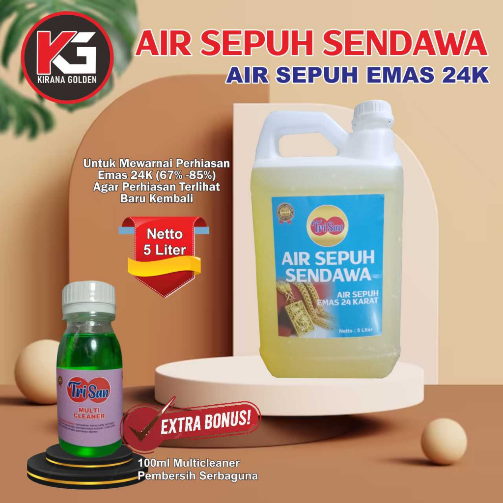 Jual Air Sendawa Cairan Pembersih Pengkilap Perhiasan Logam Mulia Emas ...