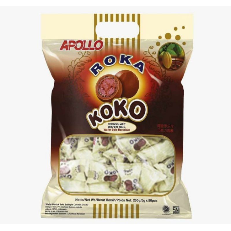 Jual Apollo Roka Wafer Ball 70 pcs /Apollo Roka Wafer Ball Refill ...