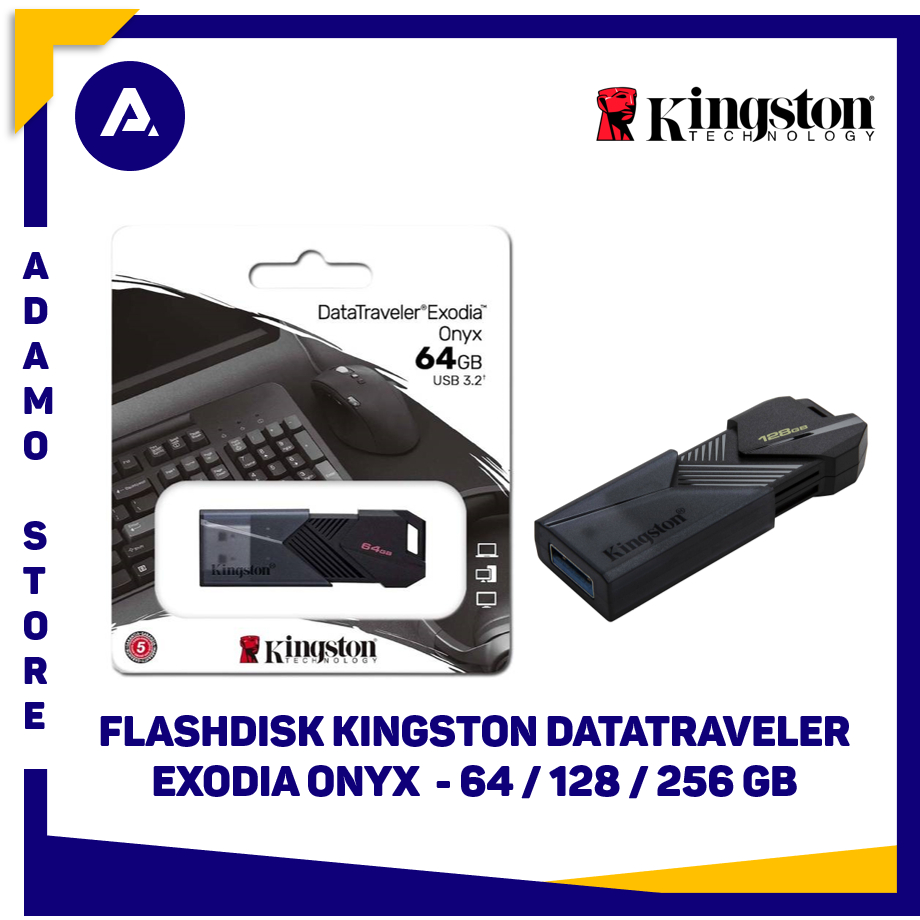 Jual Flashdisk Kingston 64GB 128GB 256GB USB3.2 DataTraveler Exodia ...