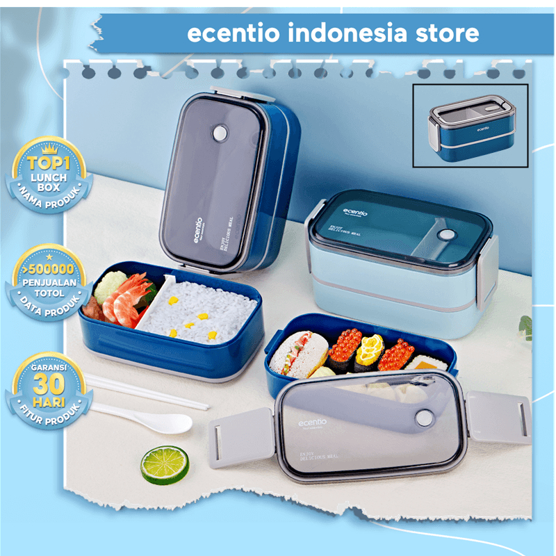 Jual ecentio kotak makan bento anti tumpah 800ml single-Layer Lunch Box ... Jual ecentio kotak makan bento anti tumpah 800ml single-Layer Lunch Box ...