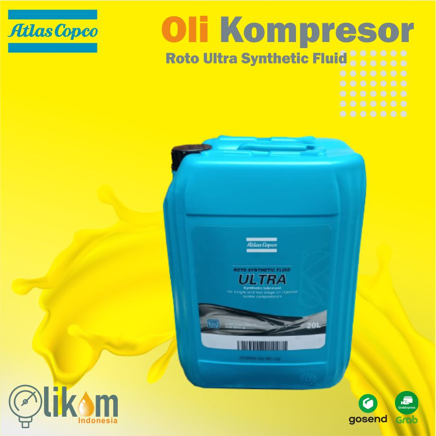 Jual Oli Kompresor Oil Ultra synthetic Lubricant Atlas Copco 1630204120 ...