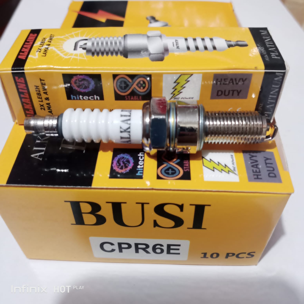 Jual 10 pcs Busi Beat, Vario, Spacy Busi Motor alkaline original Busi ...