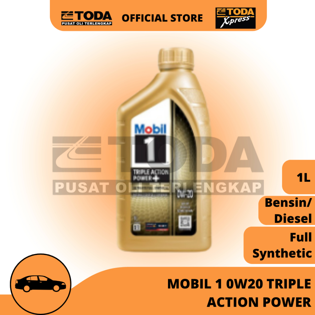 Jual Mobil 1 Triple Action Power 0W20 1 Liter Original Oli Mesin Mobil ...