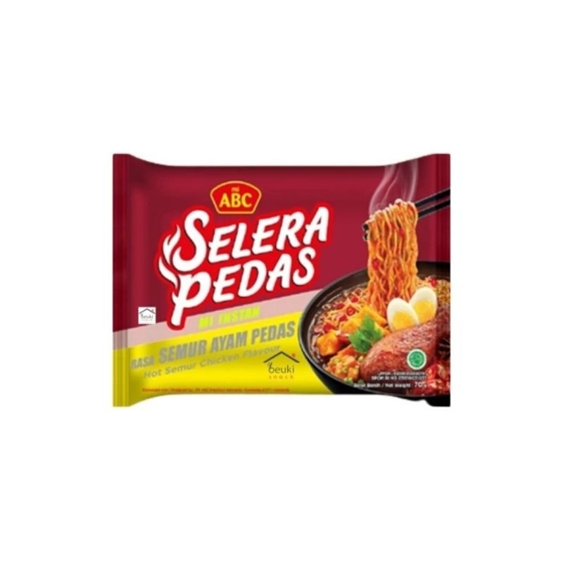 Jual Mie ABC Selera Pedas Semur Ayam Pedas 70g | Shopee Indonesia
