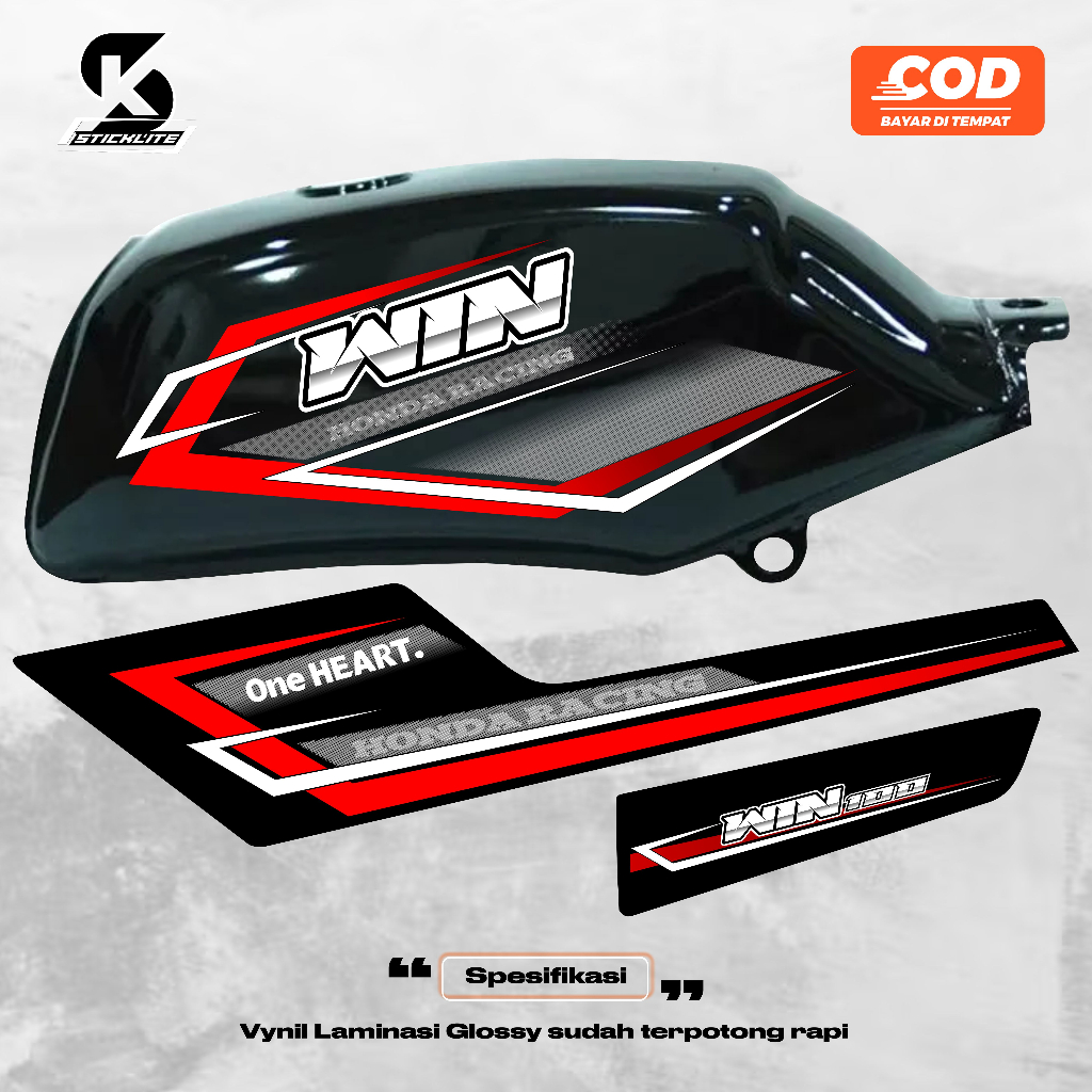 Jual Stiker striping win 100 34 variasi lis body STRIPING HONDA WIN ...