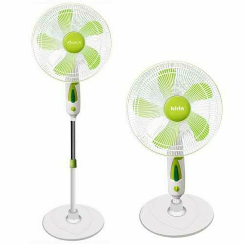 Jual Kipas Angin 2in1 Kirin Berdiri & Duduk Stand Fan Desk fan KEF-16SFD Duo 5 baling | Shopee ...