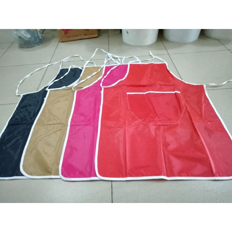 Jual Celemek Masak / Apron Waterproof Warna Polos | Shopee Indonesia