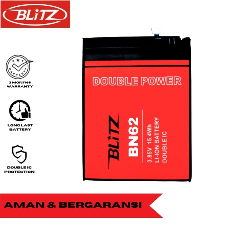 Jual BLiTZ Baterai BN62 Double Power Xiaomi Redmi 9T / Pocophone Poco ...