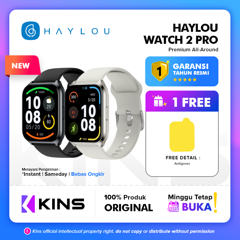 Jual Haylou Watch 2 Pro Smartwatch IP68 SpO2 1.85" Display LS02 PRO ...
