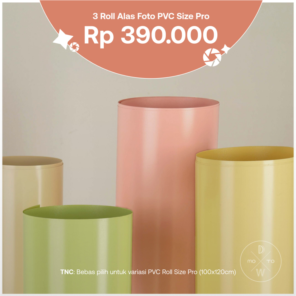 Jual Paket Supersave : 3 Roll Alasfoto PVC Size Pro (98x120) | Shopee ...
