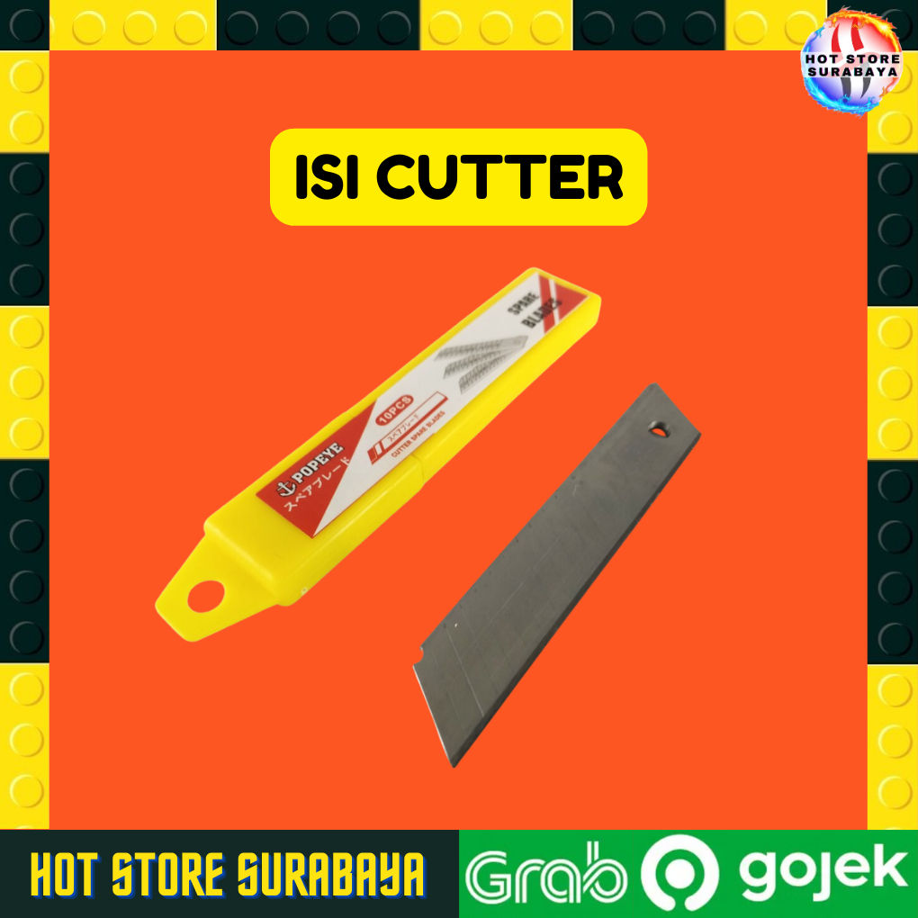 Jual Isi Cutter Besar L-150 Original Kuat dan Tajam 1 Pack Isi 10 Pcs ...
