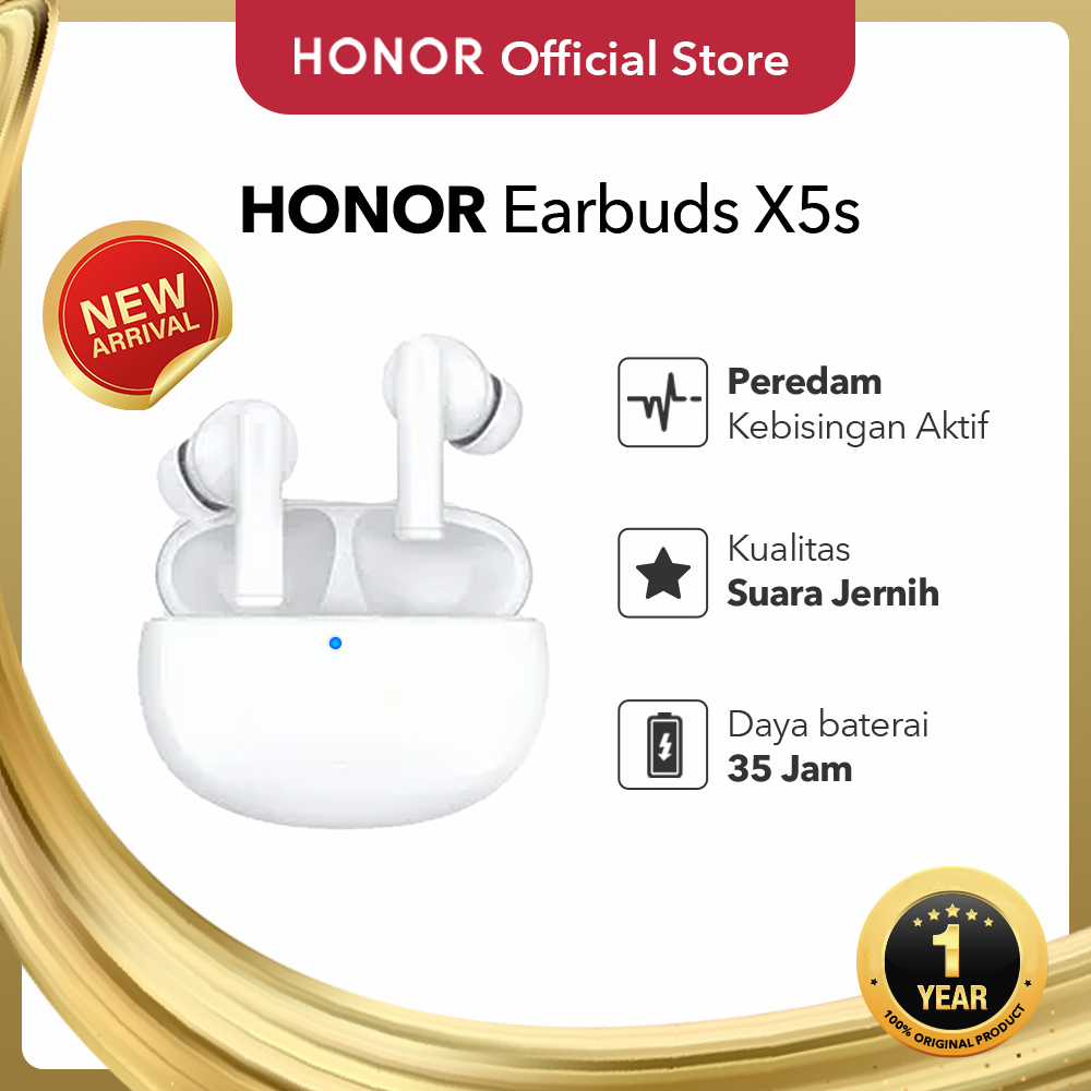 Jual [NEW] HONOR Earbuds X5S | Headset TWS Bluetooth True Wireless Earphone Dual-mic Noise ...