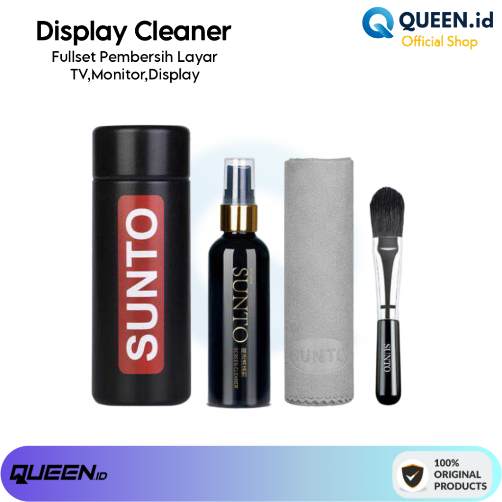 Jual QUEEN X Sunto Cleaning Kit Pembersih Layar LCD Cairan Pembersih TV ...