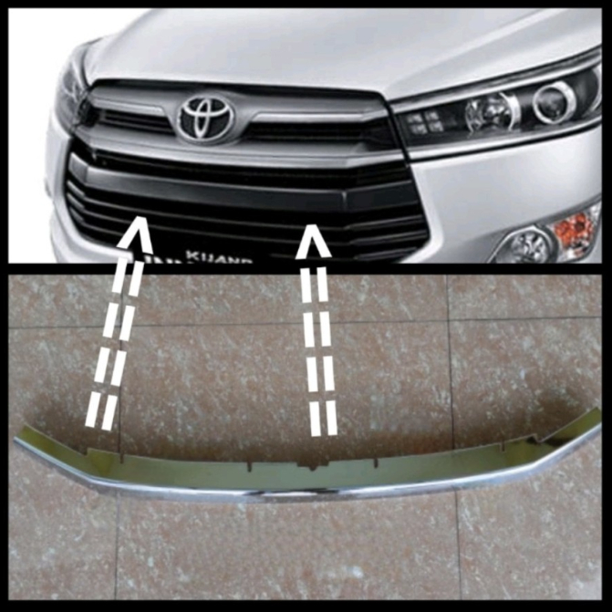 Jual List grill tengah chrome Innova reborn 2016-2020. | Shopee Indonesia