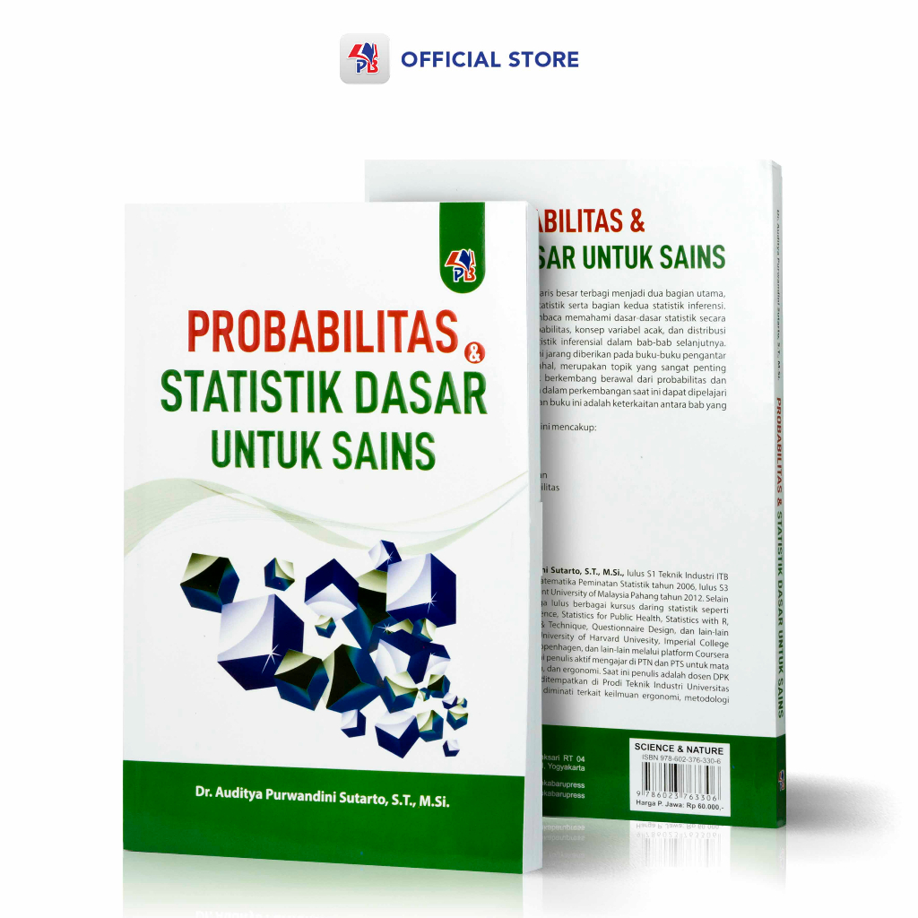 Jual Buku Penelitian Statistik : Probabilitas & Statistik Dasar Untuk ...
