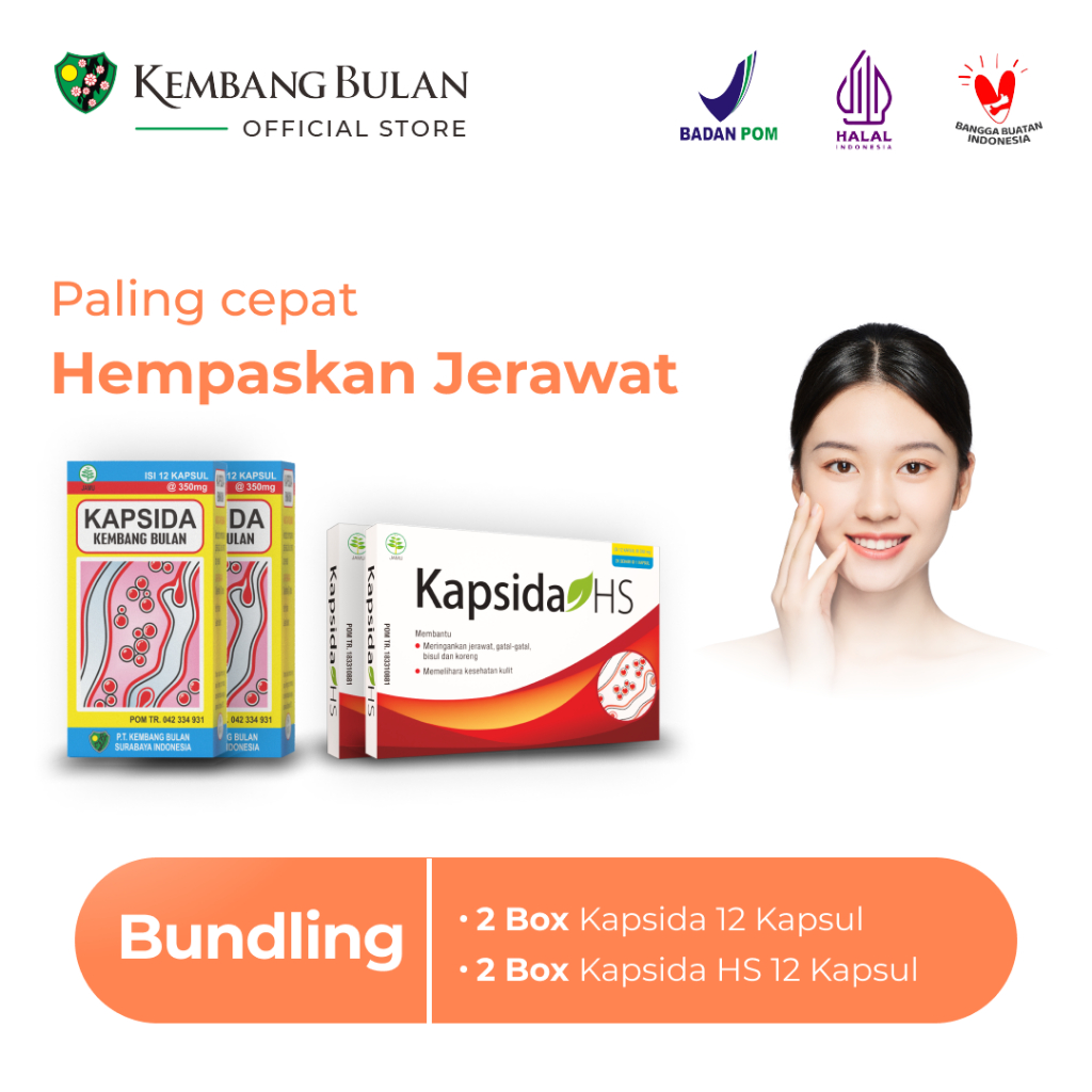 Jual Kembang Bulan - Paket KAPSIDA REGULER 2 Botol dan KAPSIDA HS 2 Box ...
