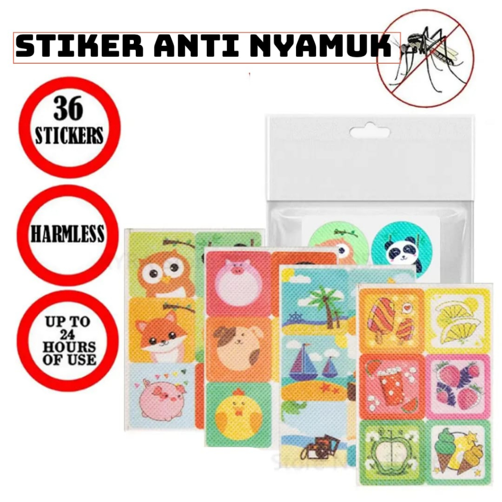 Jual AZ STIKER ANTI NYAMUK MOTIF LUCU MOSQUITO REPELLENT PATCH | Shopee ...
