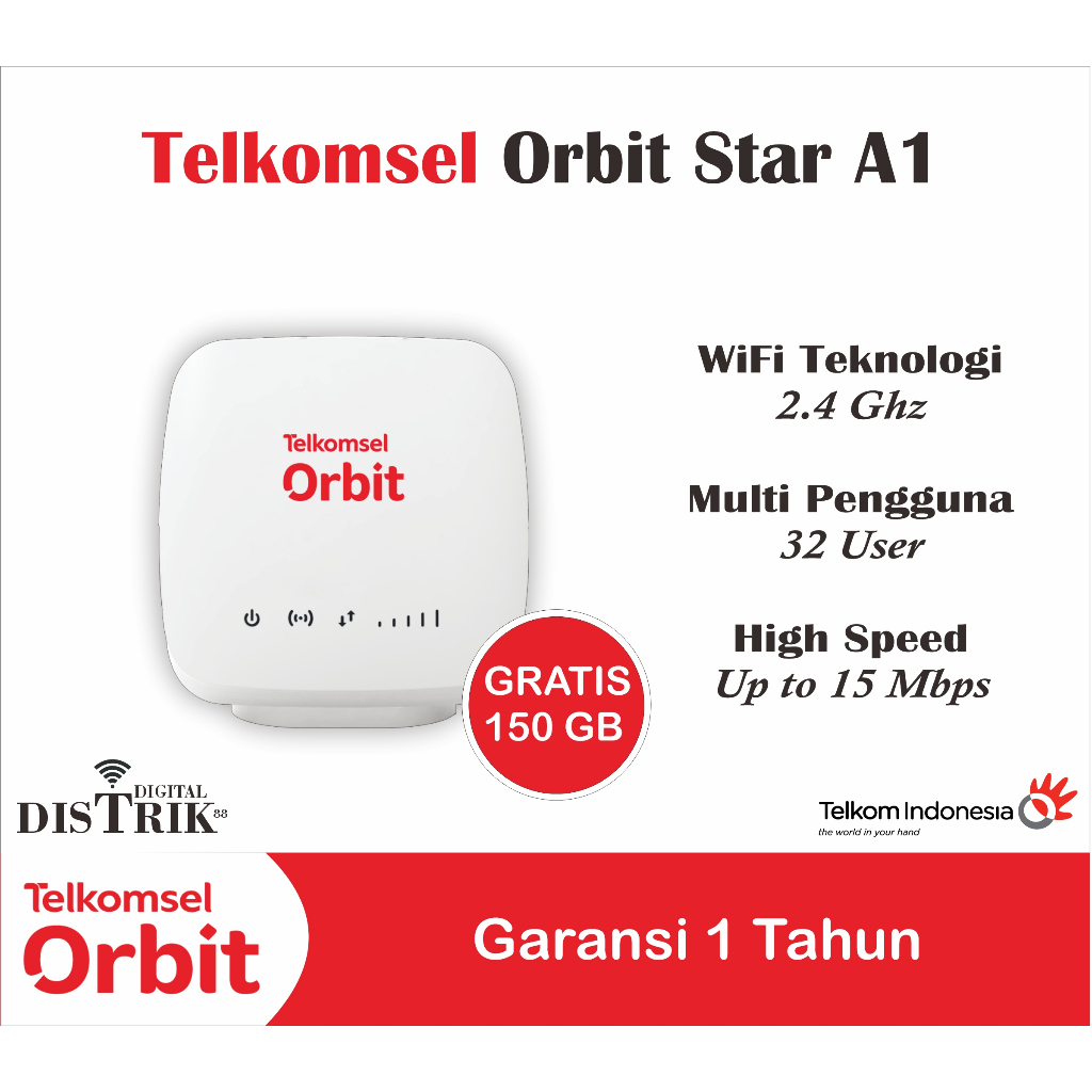 Jual Modem Telkomsel Orbit Star A1 High Speed 4G | Shopee Indonesia
