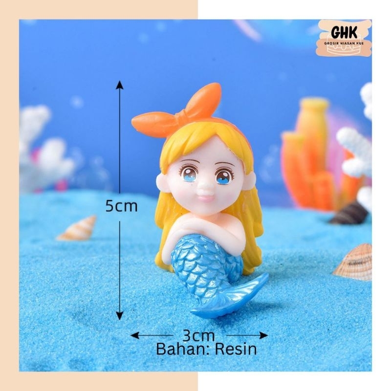 Jual Cake Topper Aneka Mermaid Figure Putri Duyung Hiasan Kue Tema ...