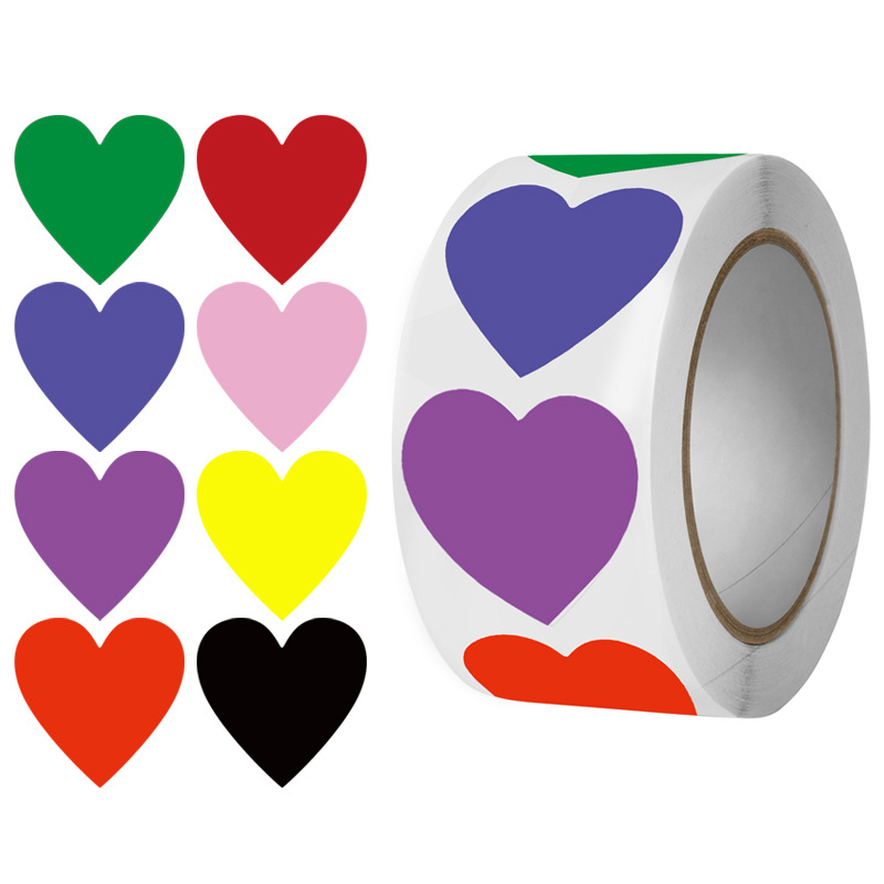Jual STICKER LOVE STIKER ROLL LABEL LOVE STIKER KEMASAN BOX KADO GIFT ...