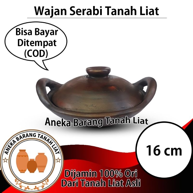 Jual Wajan Serabi Gerabah Tanah Liat - 16 cm | Shopee Indonesia