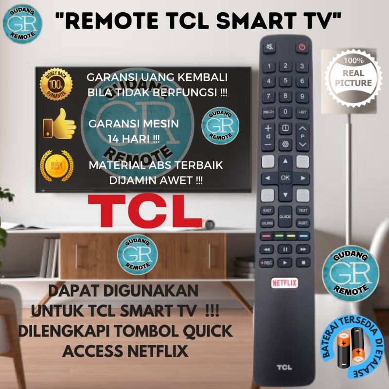Jual Remot Remote TV TCL LCD LED Smart TV RC802N S6 S6000 S6500 Series A3 A20 | Shopee Indonesia