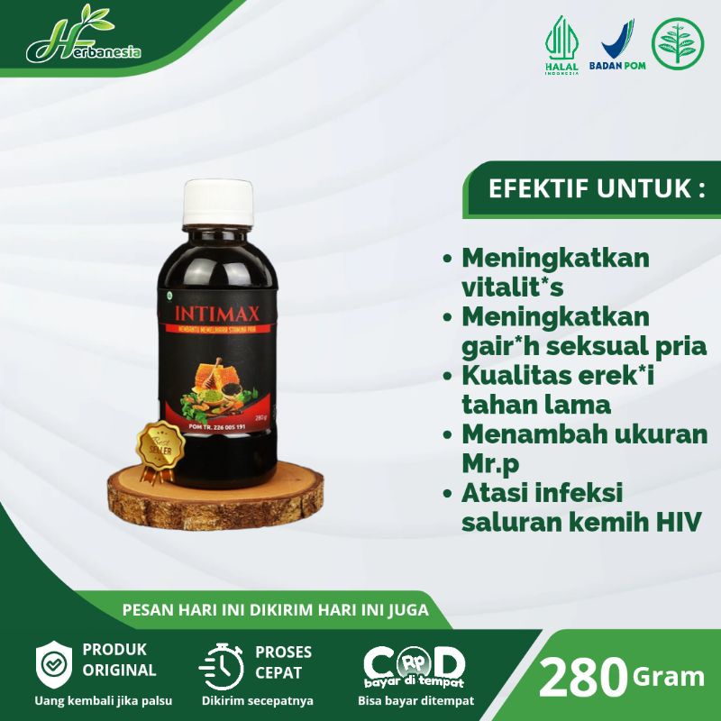 Jual Intimax Madu Herbal Asli 280 Gram Bikin Tegak Dan Keras Maksimal ...