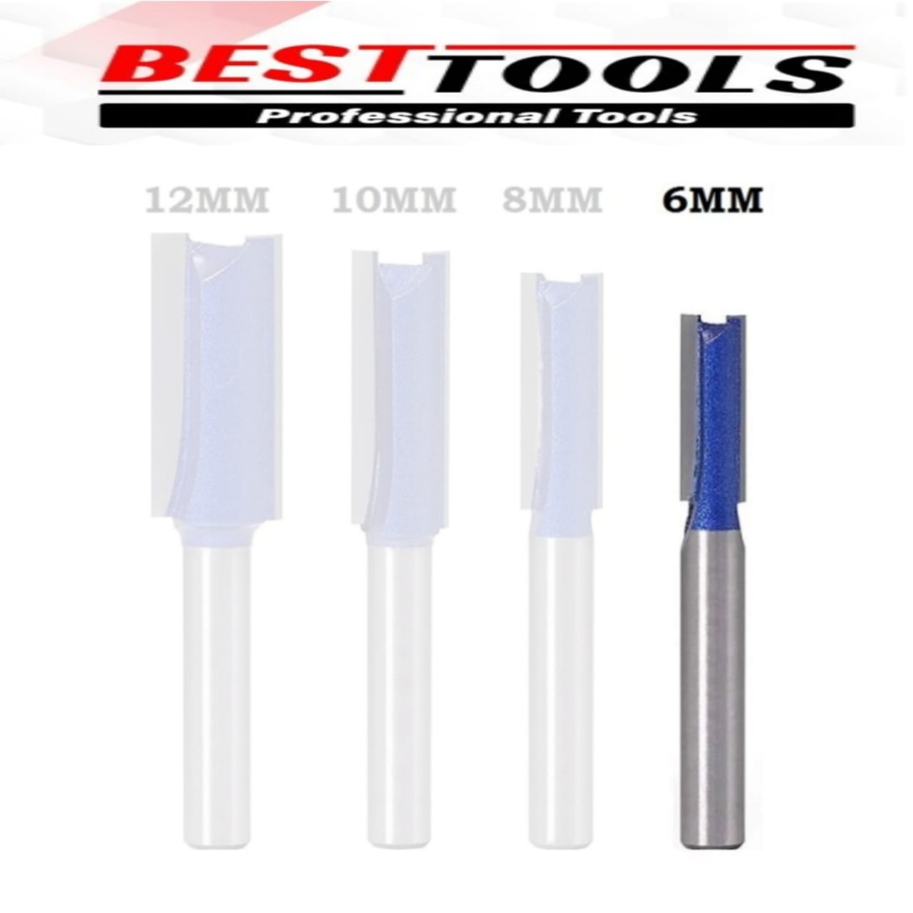 Jual mata router profil STRAIGHT TCT 6mm 8mm 10mm 12mm Double Blade ...
