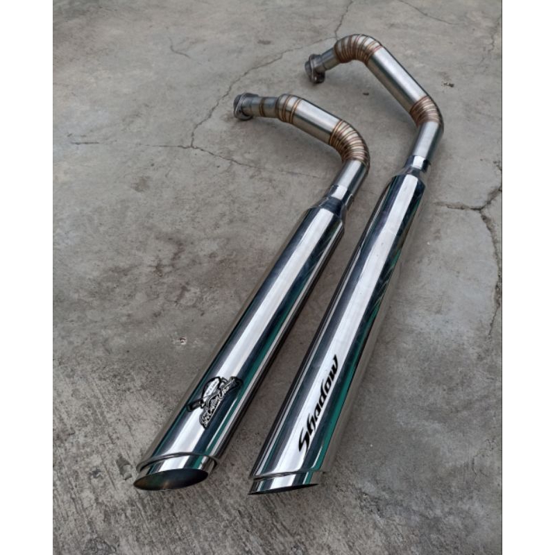 Jual knalpot custom honda shadow 400 ace dan steed 400 cc ala harlay ...