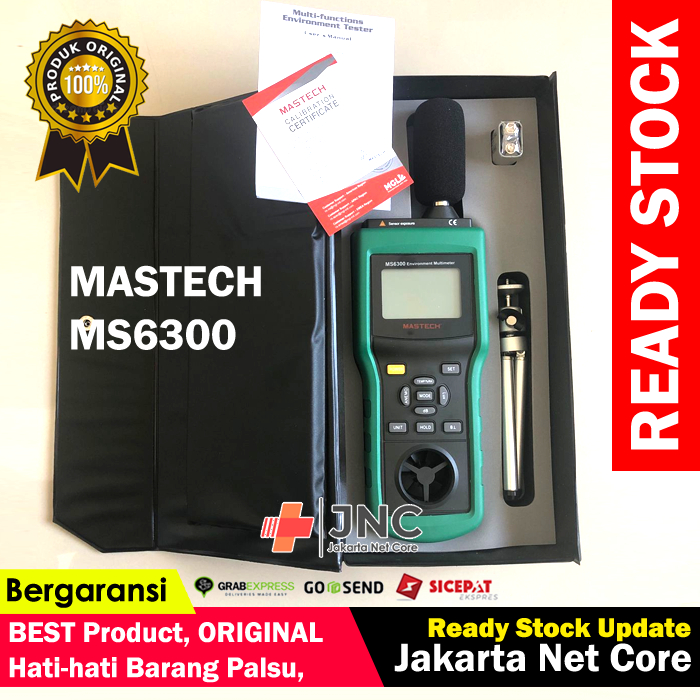 Jual MASTECH MS6300 Environment Tester Lux Sound Anemometer Humidity ...