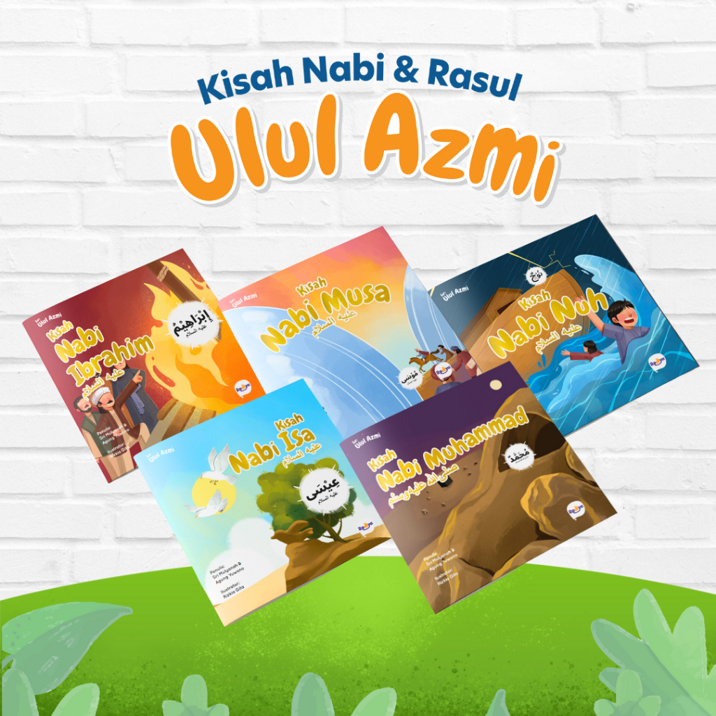 Jual [PAKET 5 BUKU] Buku Kisah Nabi dan Rasul Seri Ulul Azmi Rodiya ...
