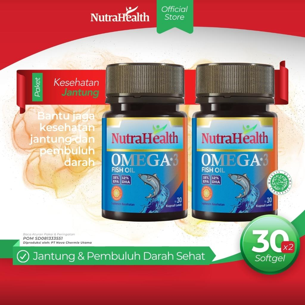 Jual Paket kesehatan NutraHealth Omega 3 Fish Oil 18% EPA 12% DHA - 2 ...