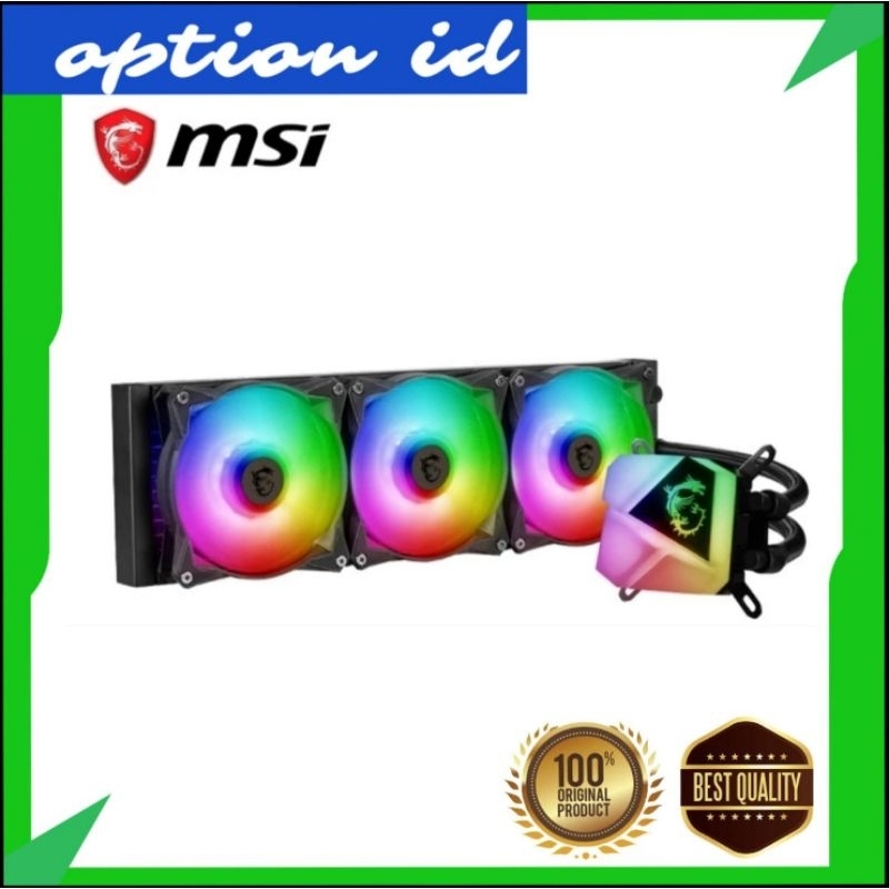 Jual Liquid CPU Cooler MSI MAG CORELIQUID C360 ARGB | 360mm AIO - Black | Shopee Indonesia