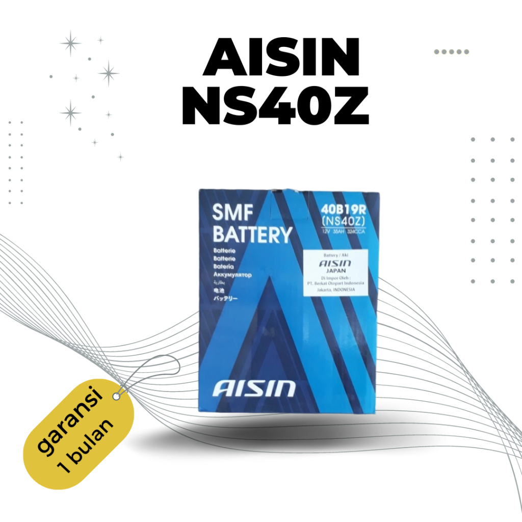 Jual Aki Mobil Mitsubishi T120SS (old) NS40Z (38B20R) Aisin Aki Kering ...