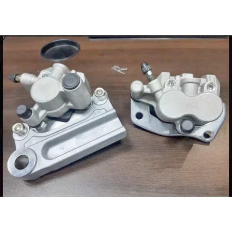 Jual KALIPER CAKRAM DEPAN BELAKANG SET BREKET SILVER KLX 150 S L DTRACKER DT BF PNP KAWASAKI ...