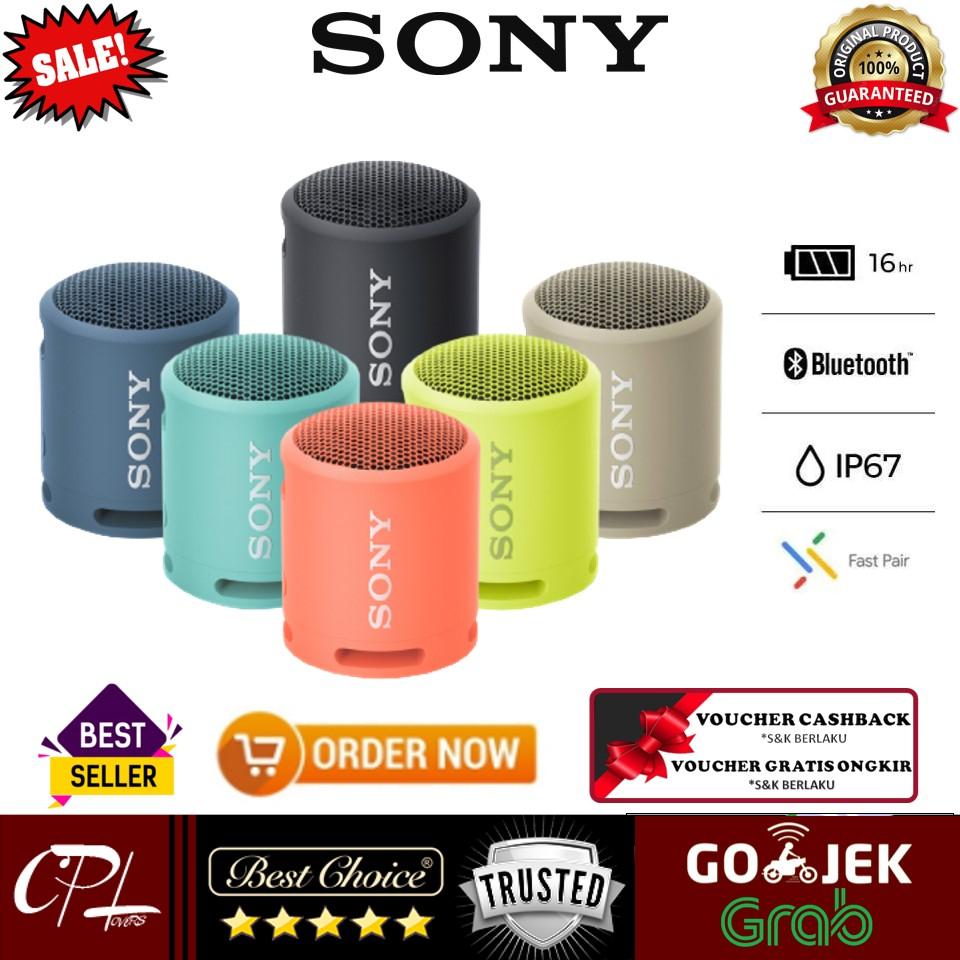Jual Sony XB13 EXTRA BASS Portable Wireless Speaker - ORIGINAL | Shopee ...